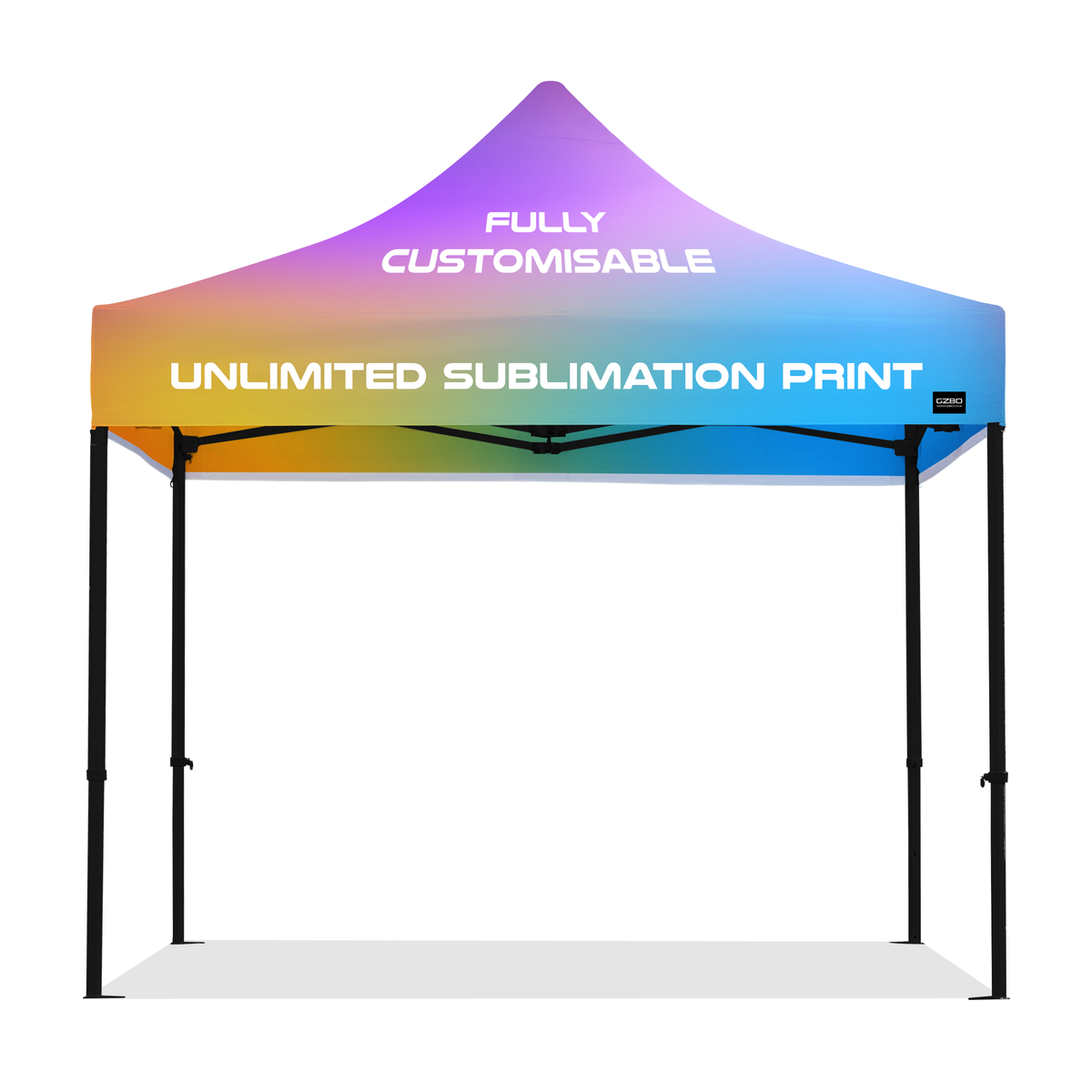 GZBO Hex 50 2.5m x 2.5m Custom Gazebo